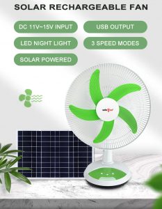 Solar battery Fan | One-Stop Solar Solution Leading Provider